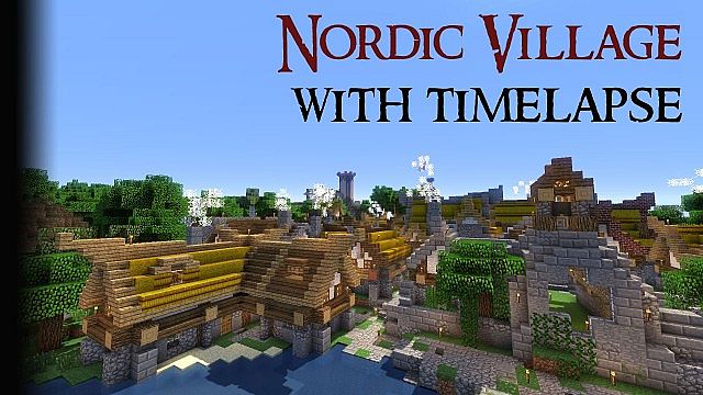 Nordic village | Timelapse Minecraft Map