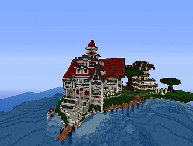 Island House Minecraft Map