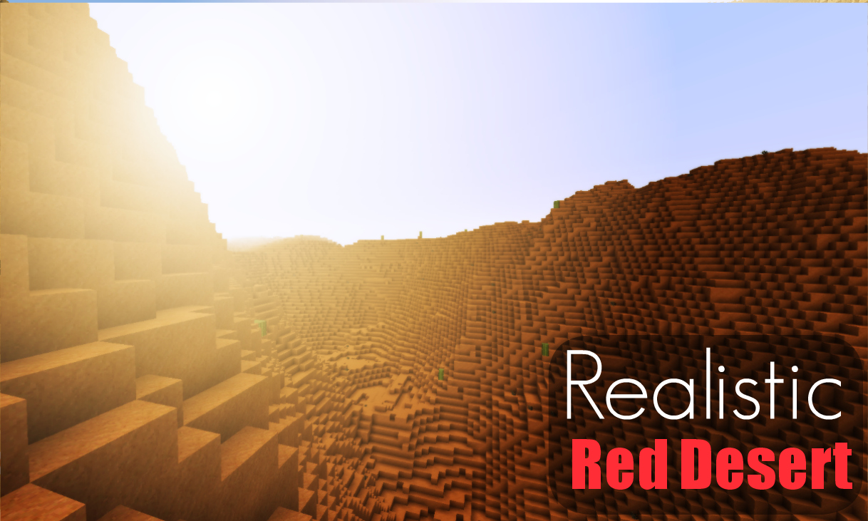 Realistic Red Desert 1.024 x 1.024 Minecraft Map