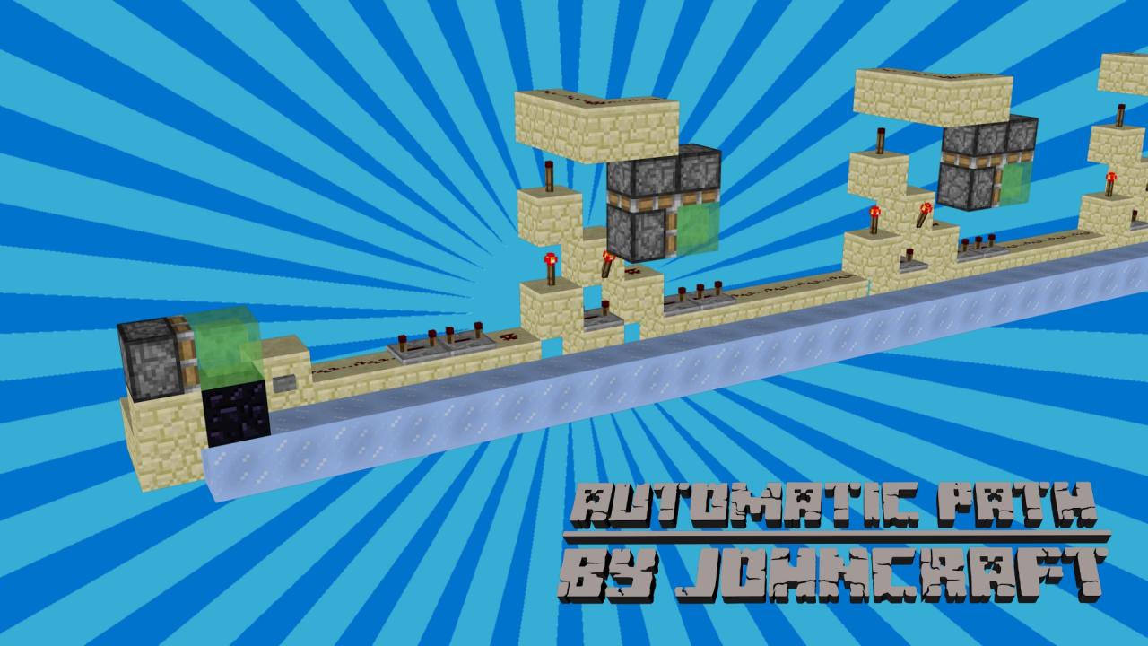Minecraft Automatic Path [Snapshot 14w20a+] Minecraft Map