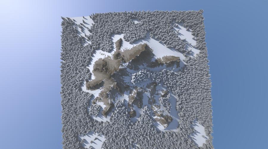 Snowy Peaks [WorldMachine Series] Minecraft Map