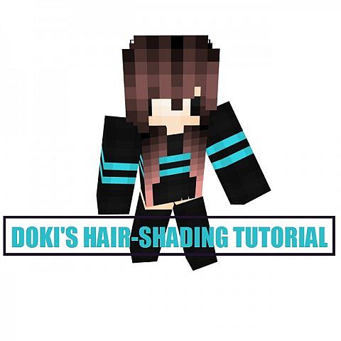 Head Hair shading tutorial for MCSkin3D Dєηi First Pop Reel c: