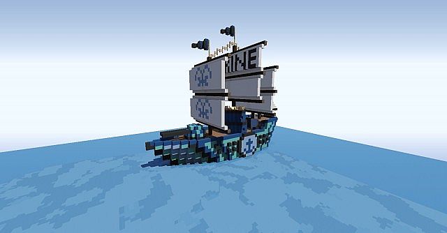 One Piece little Marine Ship Minecraft Map
