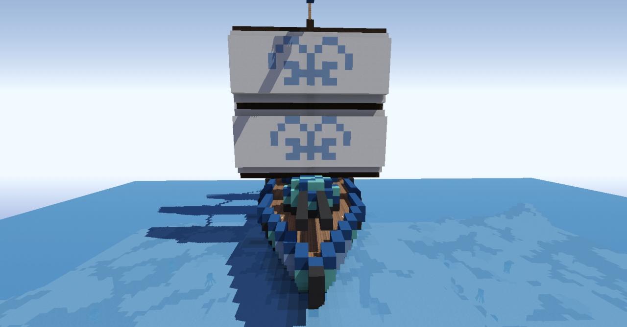 One Piece little Marine Ship Minecraft Map