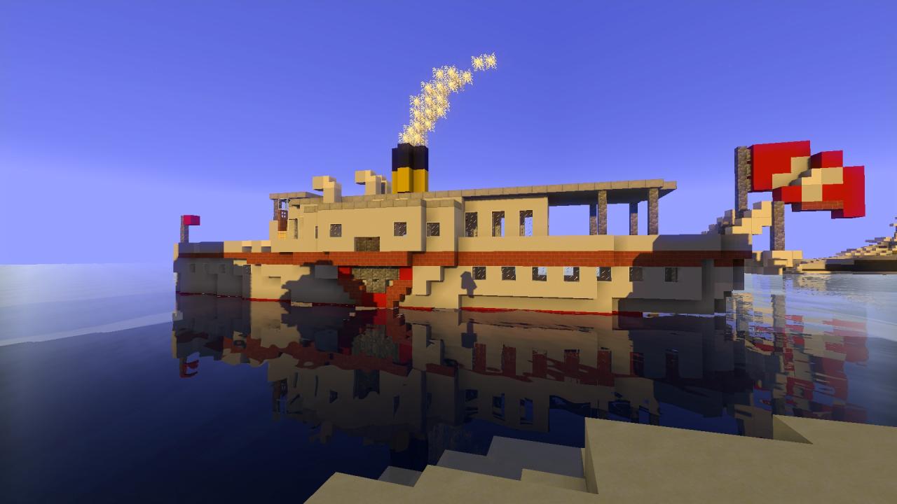 Le Neuchâtel - swiss steam boat Minecraft Map