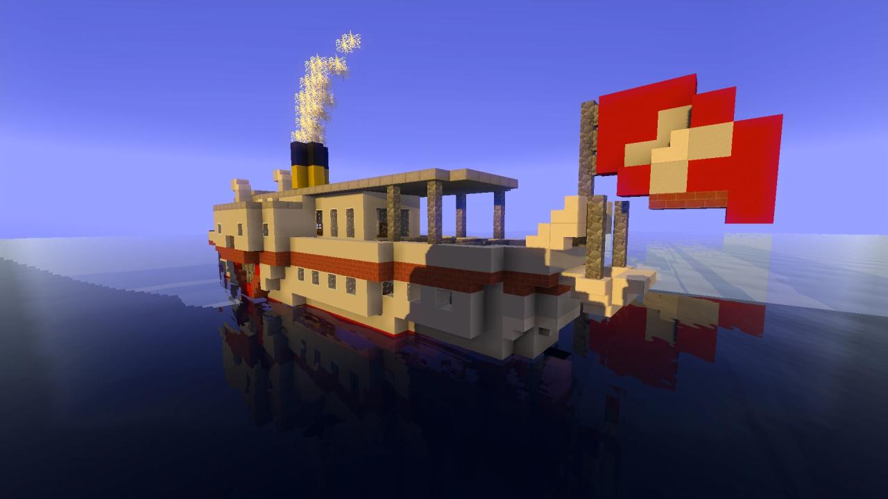 Le Neuchâtel - swiss steam boat Minecraft Map