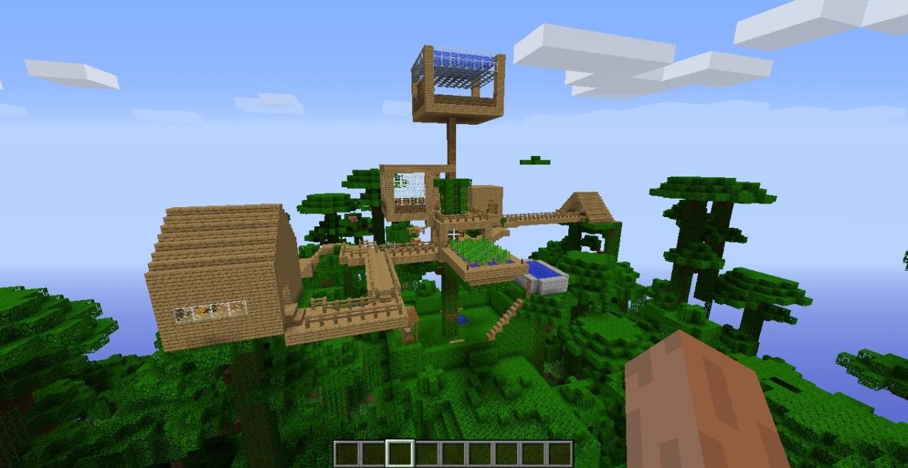Giant Jungle Treehouse Minecraft Map