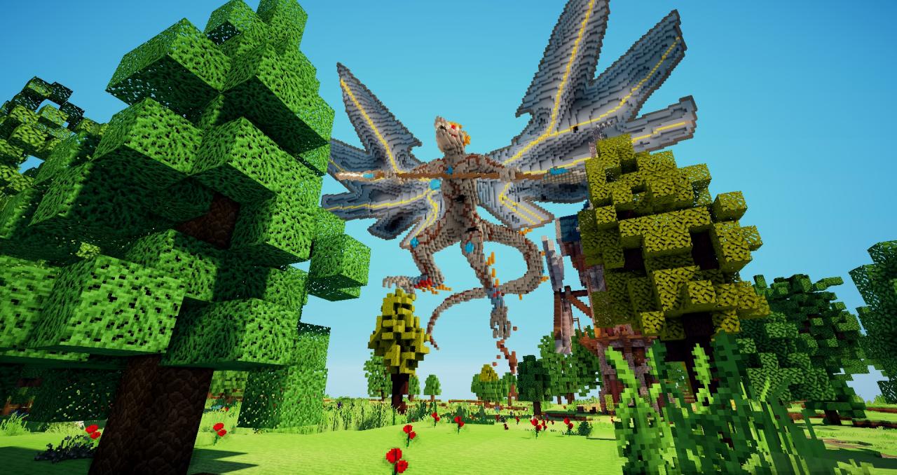 Fighting Dragon + Download Minecraft Map