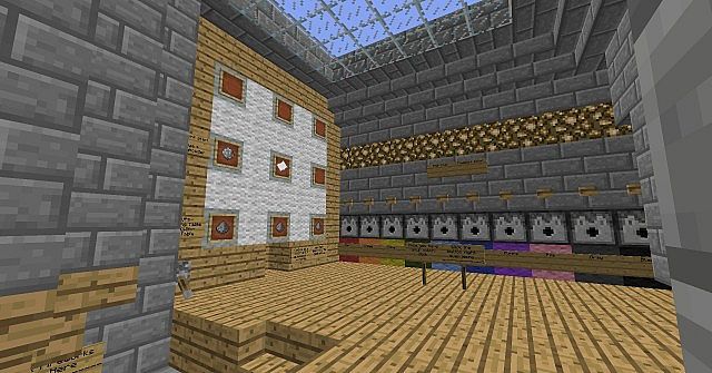 Firework factory! filled with redstone! Minecraft Map