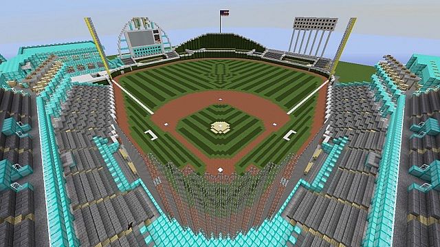 Diamond Knights Football, Basketball, and Baseball Stadium Minecraft Map