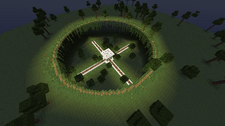simple server spawn Minecraft Map