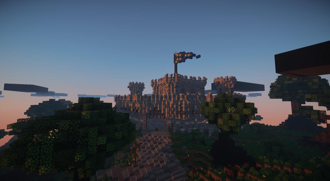 (Flying) Castle Island - Server Spawn for FTK Minecraft Map