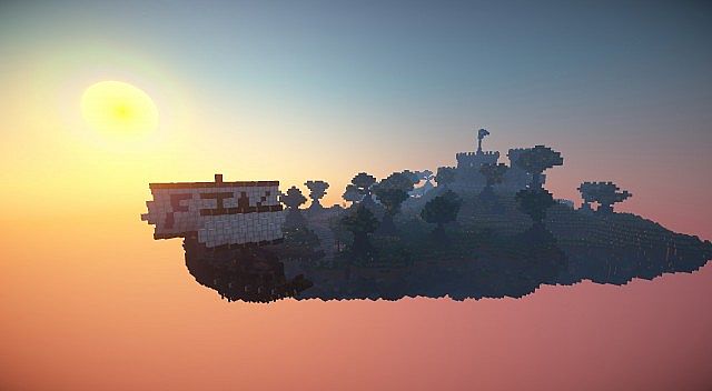 (Flying) Castle Island - Server Spawn for FTK Minecraft Map