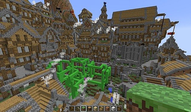 RiseMC River Town Build Minecraft Map