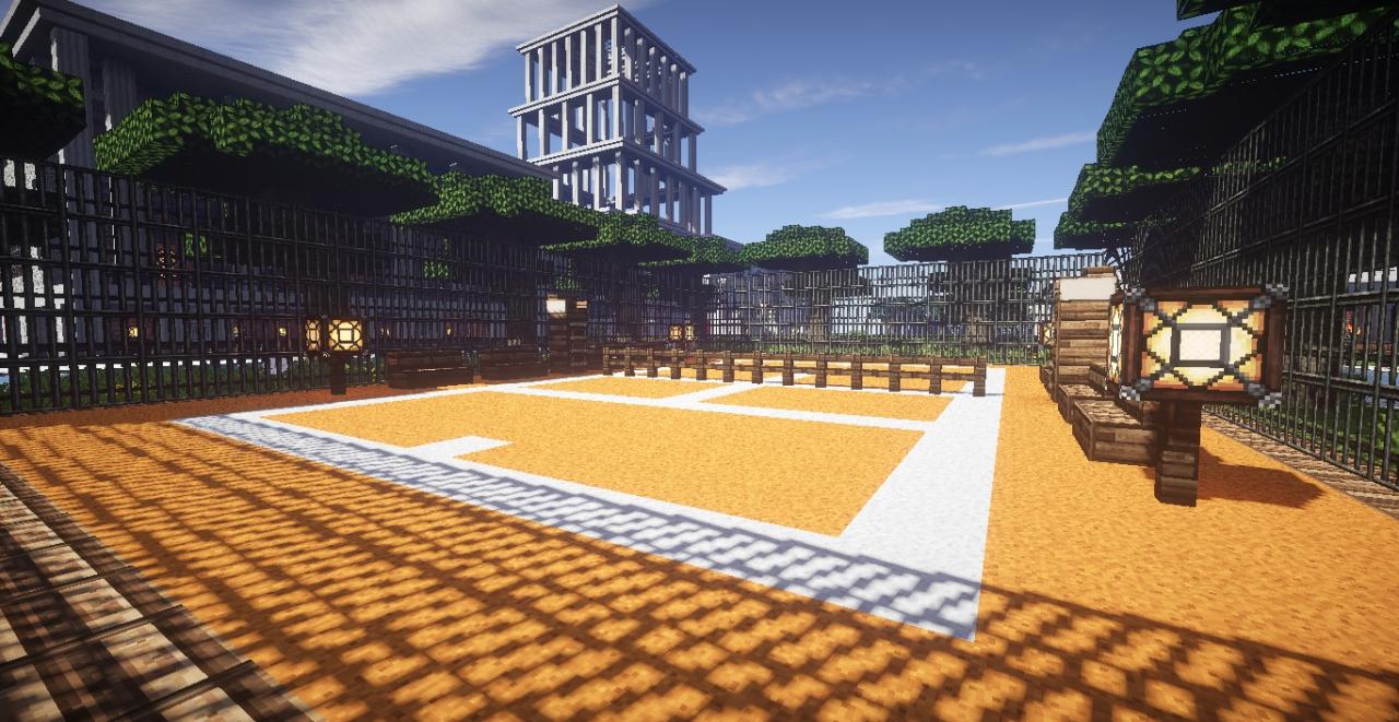 Nou Plaze - Tennis Court (White House) Minecraft Map