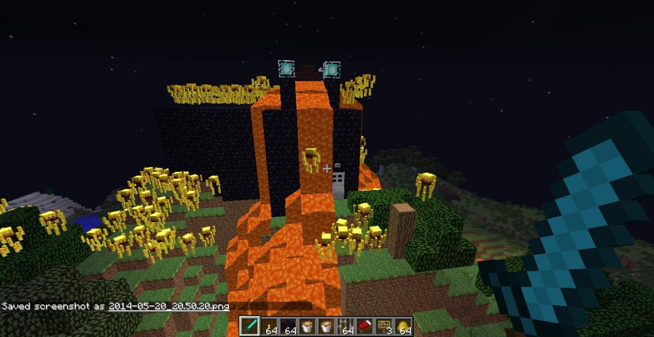 Obsidian Fortress of Flames Minecraft Map