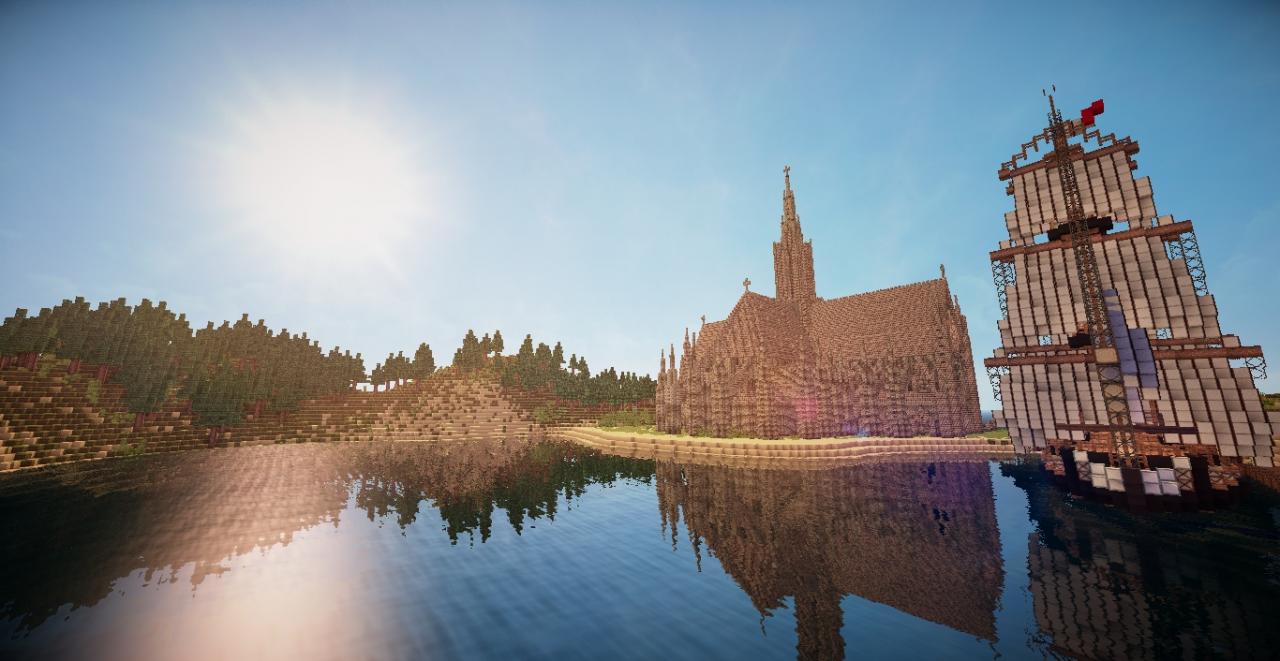 Medieval Port Town - Mega Project Minecraft Map