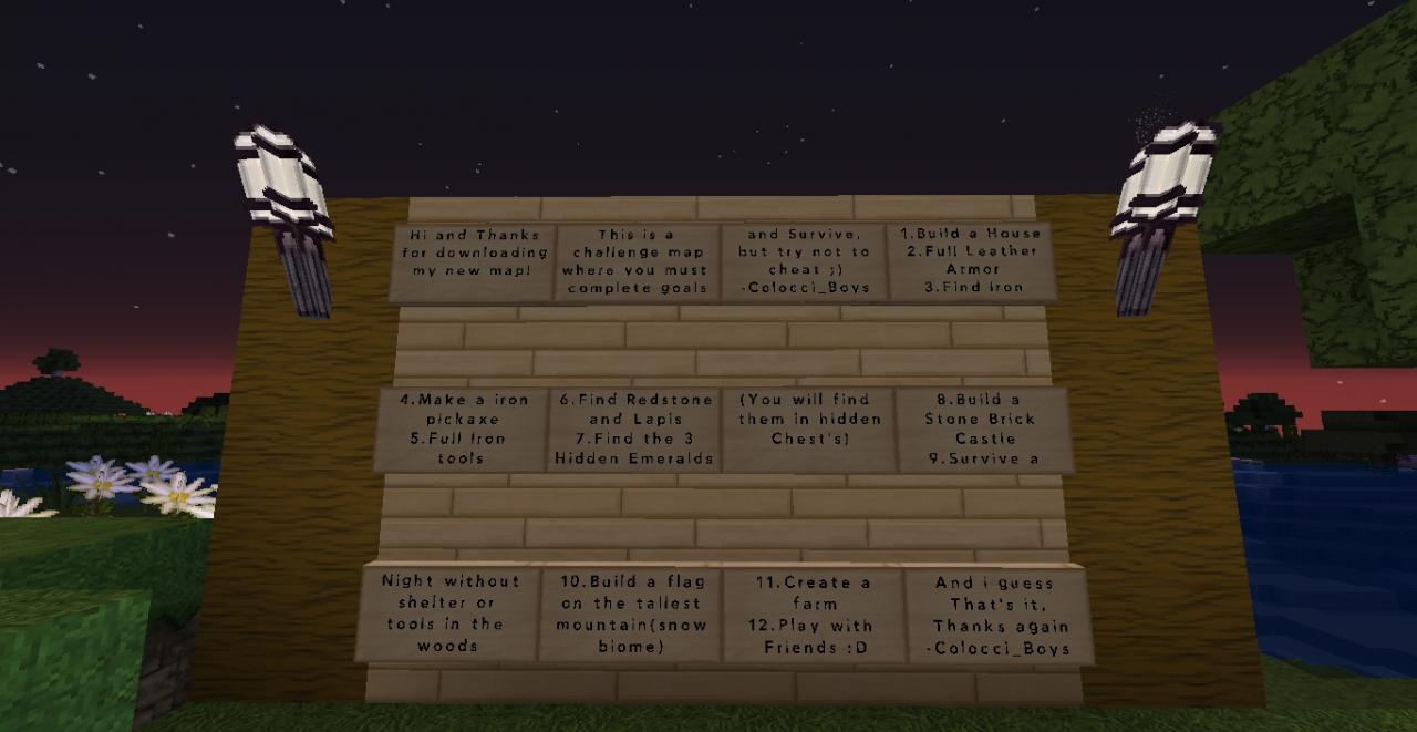 Island Survival Challenge Minecraft Map