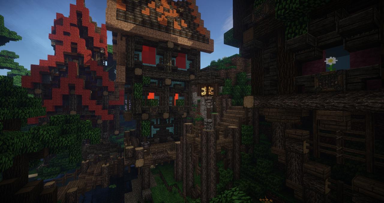 The Three Funky homes! Minecraft Map