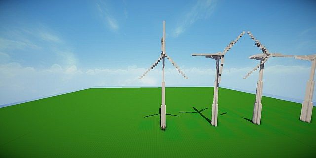 Modern Eco Village | Wind Turbines Minecraft Map