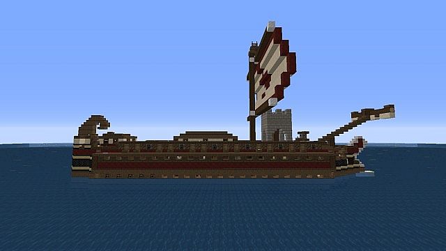 ANCIENT ROMAN BATTLE-SHIP Minecraft Map