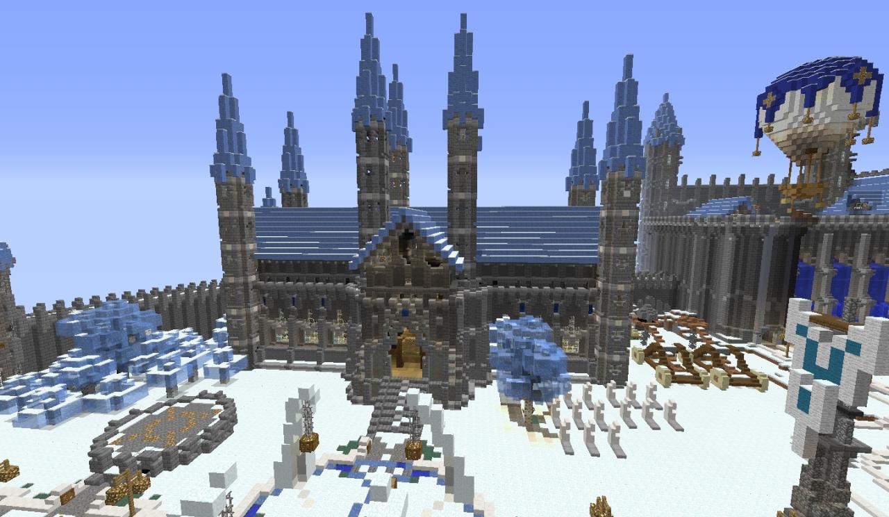Snow Castle Spawn Minecraft Map