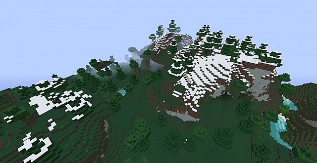 Custom 1.8 Terrain - Pure Extreme Hills Edge Minecraft Map