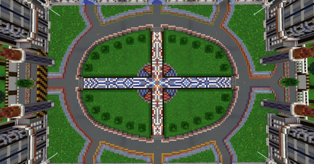 Main hub of Cyclone Minecraft Map