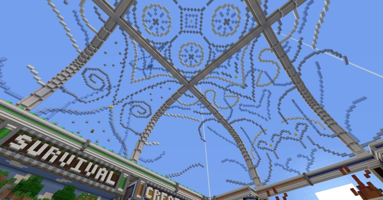Main hub of Cyclone Minecraft Map