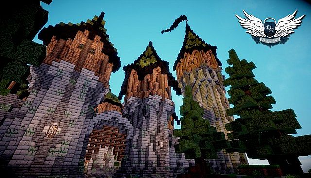 Simple medieval spawn ( faction ) Minecraft Map