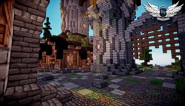 Simple medieval spawn ( faction ) Minecraft Map
