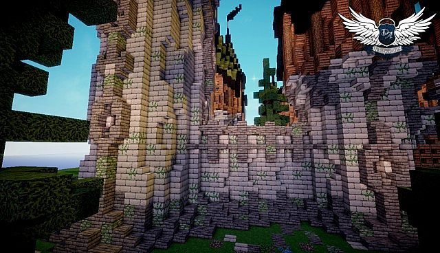 Simple medieval spawn ( faction ) Minecraft Map