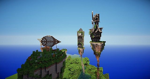 Steampunk Floating Islands Minecraft Map