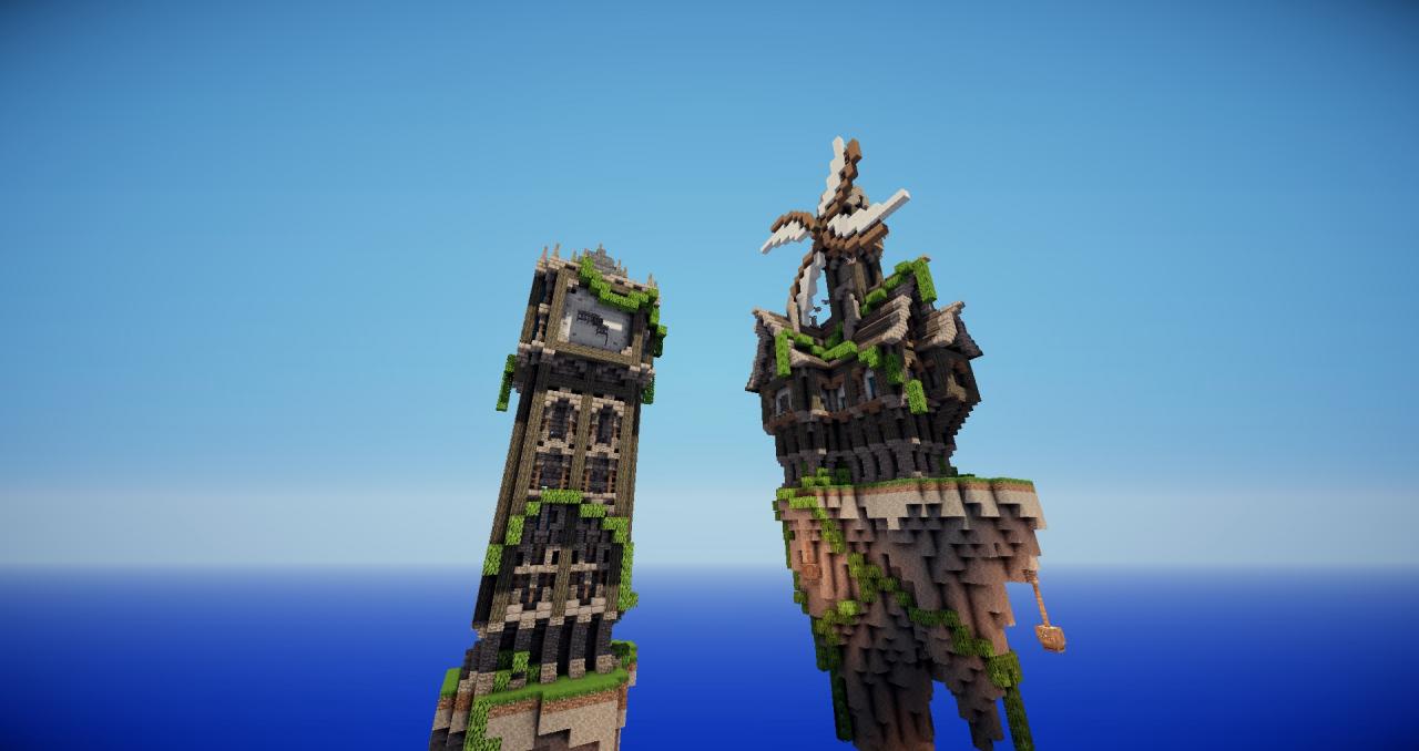 Steampunk Floating Islands Minecraft Map