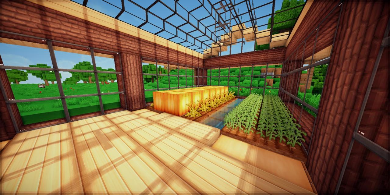 Modern Eco Village | Green House 1 Minecraft Map