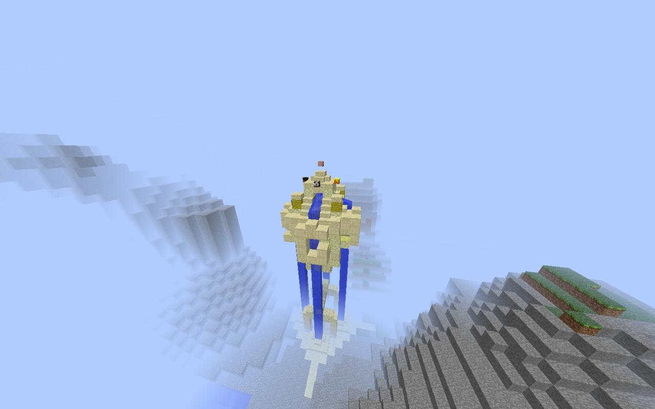 Epic Flying Temple Minecraft Map