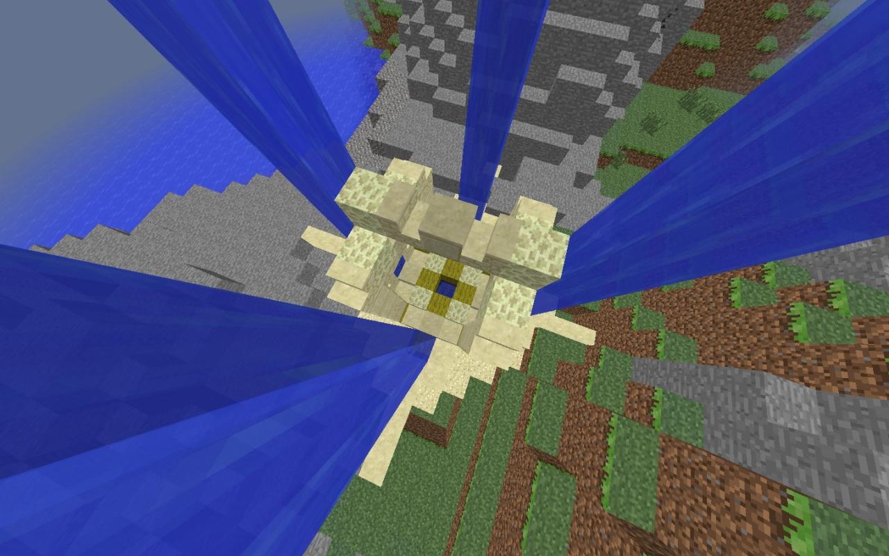 Epic Flying Temple Minecraft Map