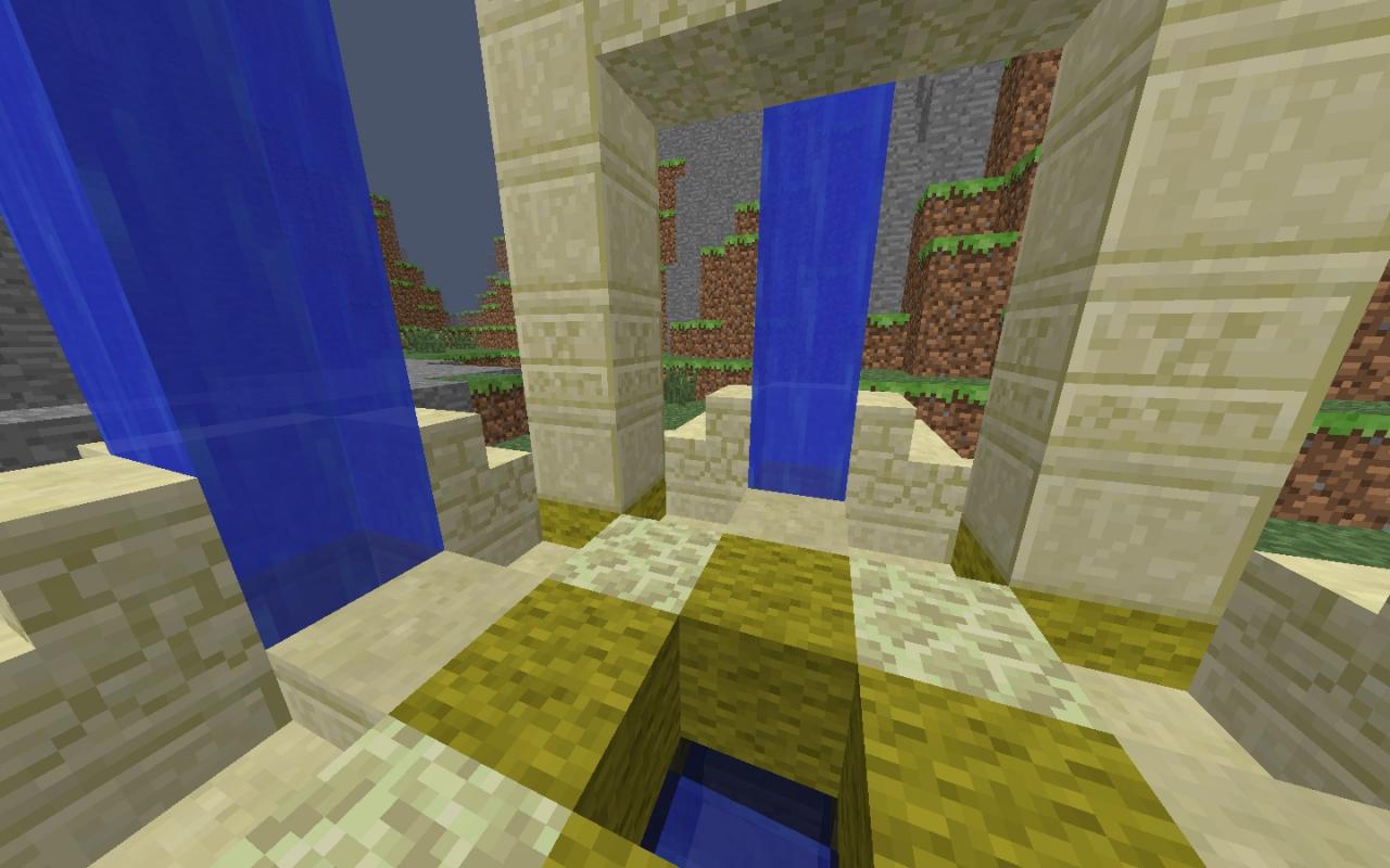 Epic Flying Temple Minecraft Map