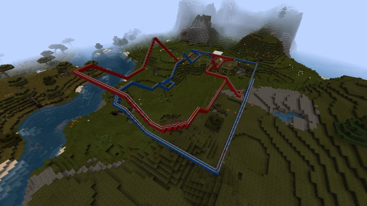 Dueling Elements (Roller Coaster) Minecraft Map