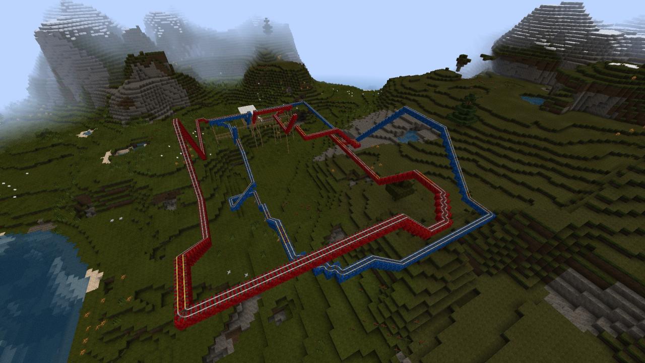 Dueling Elements (Roller Coaster) Minecraft Map