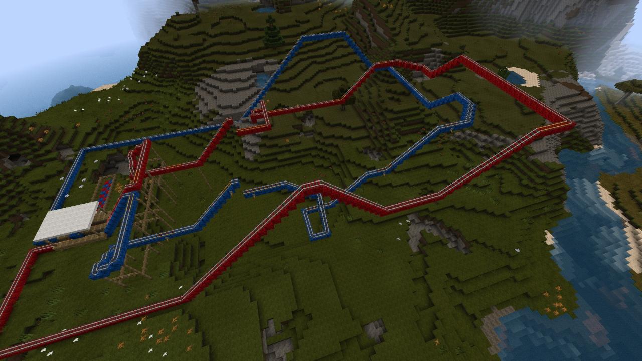 Dueling Elements (Roller Coaster) Minecraft Map