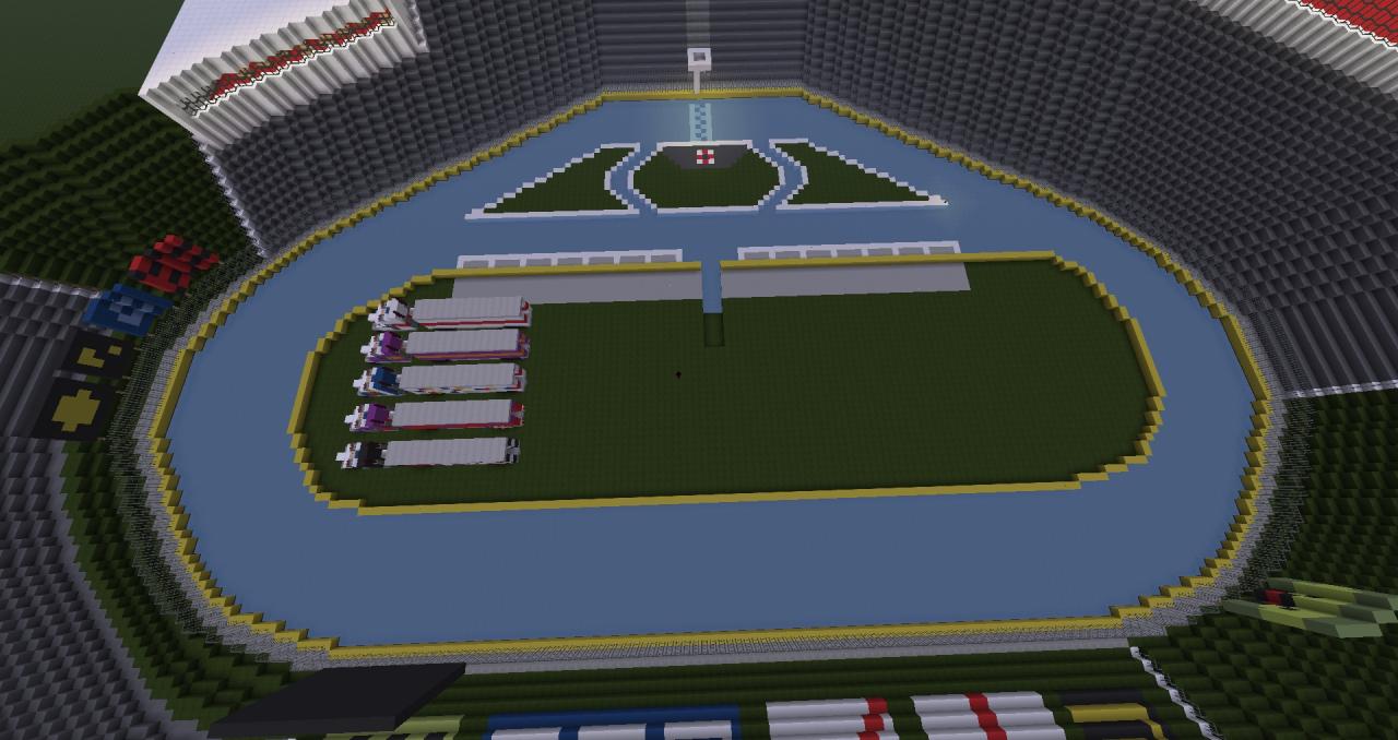 Boat Racing in Charlotte Motor Speedway! Minecraft Map