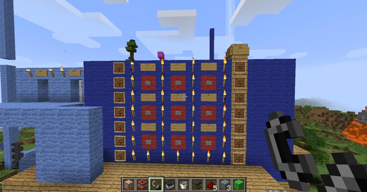 coded door 9 keypad code Minecraft Map
