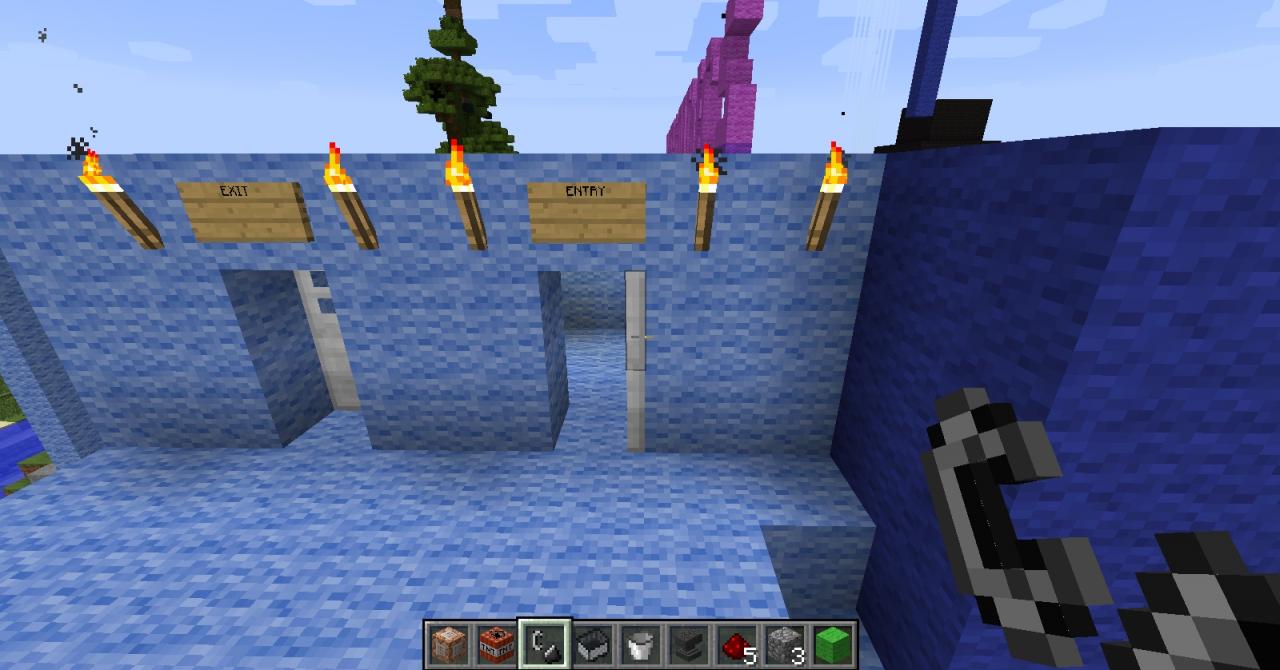 coded door 9 keypad code Minecraft Map