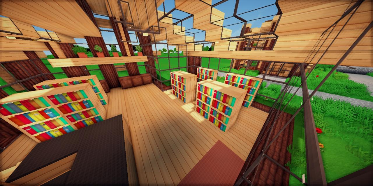 Modern Eco Village | Store 4 (Book Store) Minecraft Map