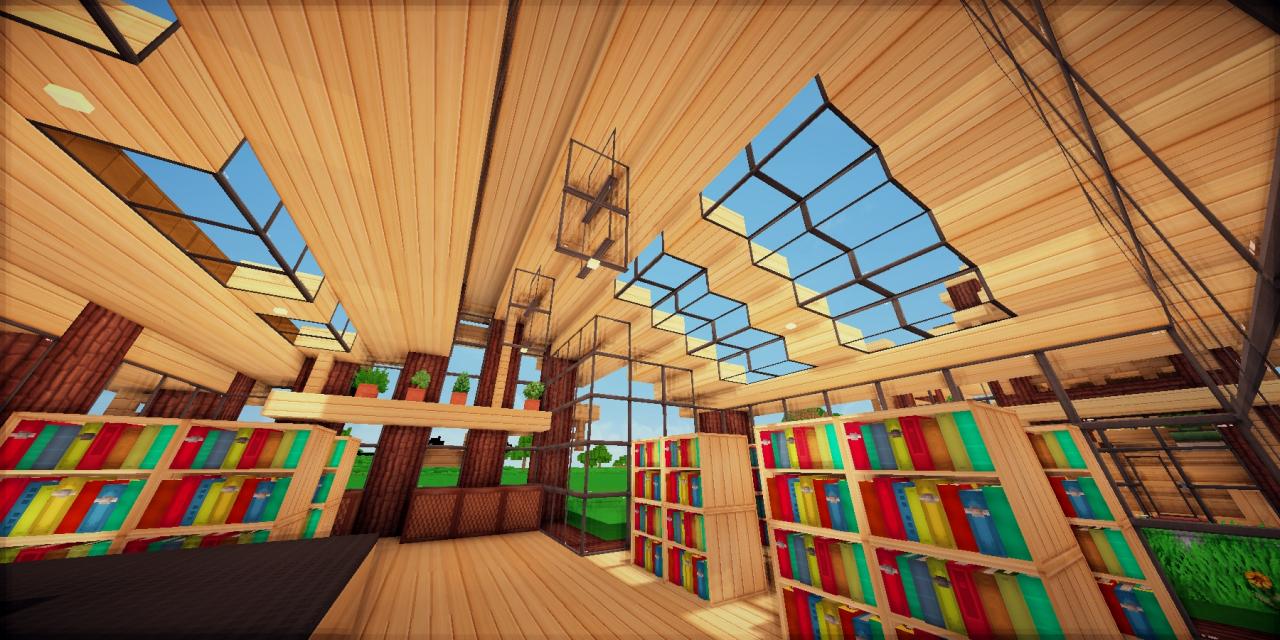 Modern Eco Village | Store 4 (Book Store) Minecraft Map