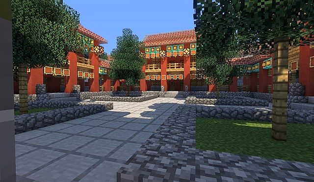 Siheyuan (四合院) Chinese house Minecraft Map