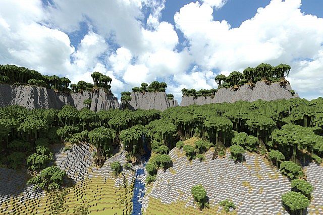 [Realistic terrain] Jungle Island Minecraft Map