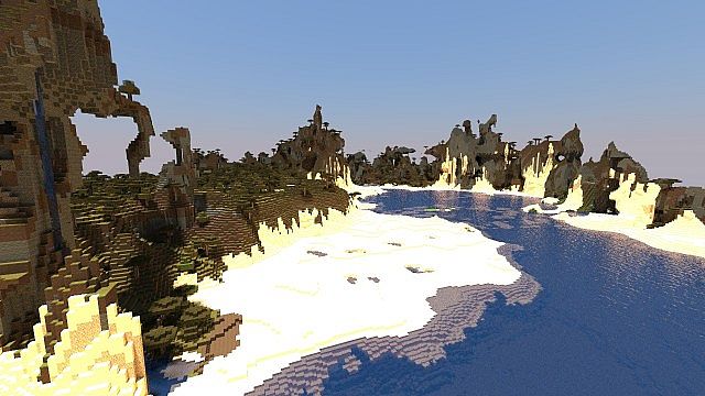 Megabuild seed 1.7.9 -Large Biomes Minecraft Map