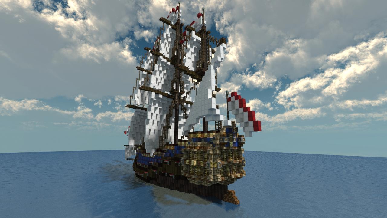 British Flagship: HMS Royal Charles Minecraft Map
